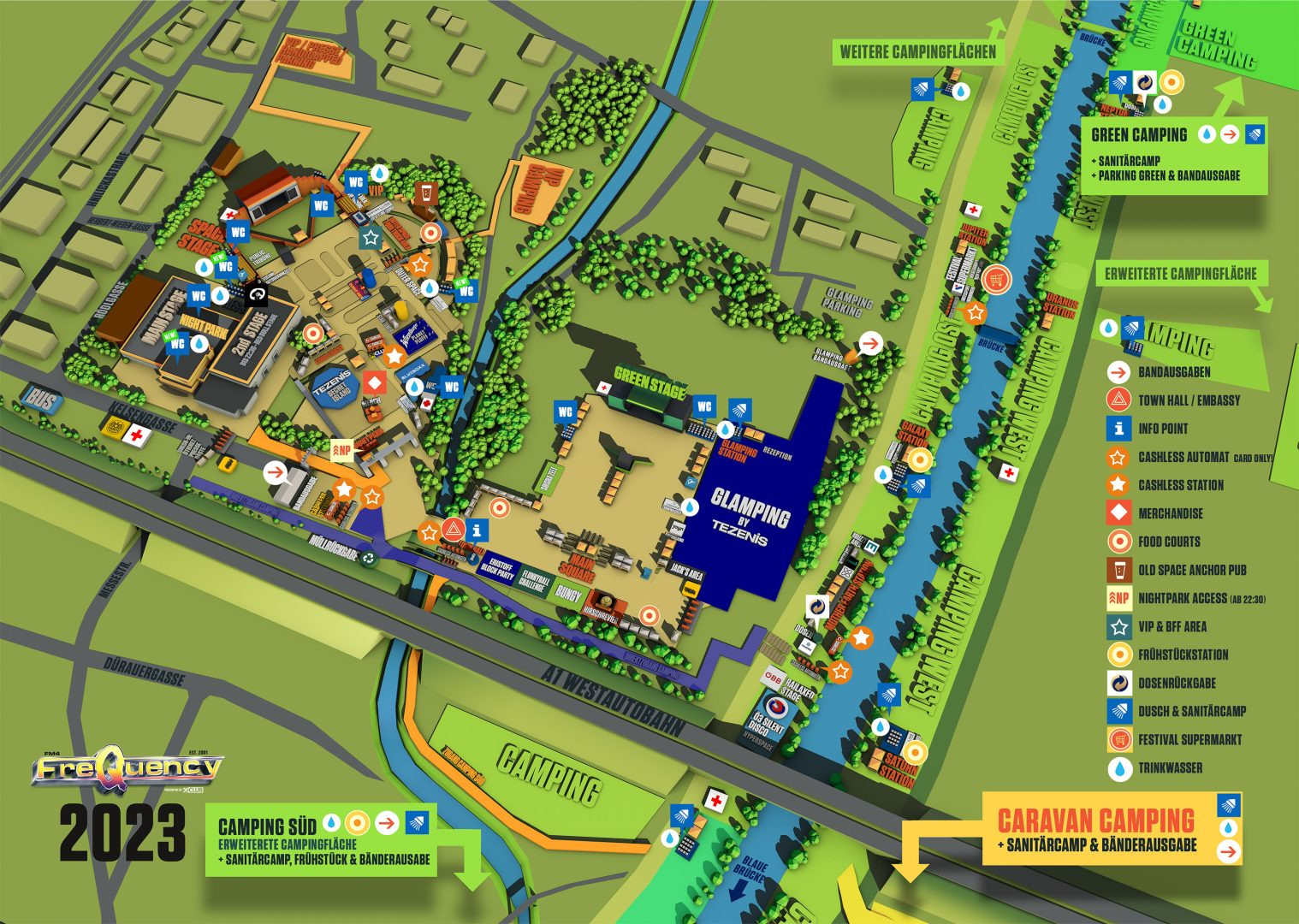 Geländeplan - FM4 Frequency Festival