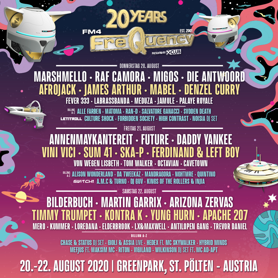 FQ20 Line Up Phase 3 - Daypark FM4 Frequency Festival